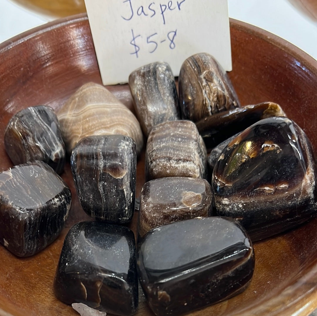 Chocolate Jasper Tumbled Stone — High Ho Gems and Crystals